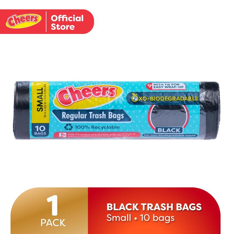 CHEERS REGULAR BLACK TRASH BAG - SMALL - TikTok Shop Philippines