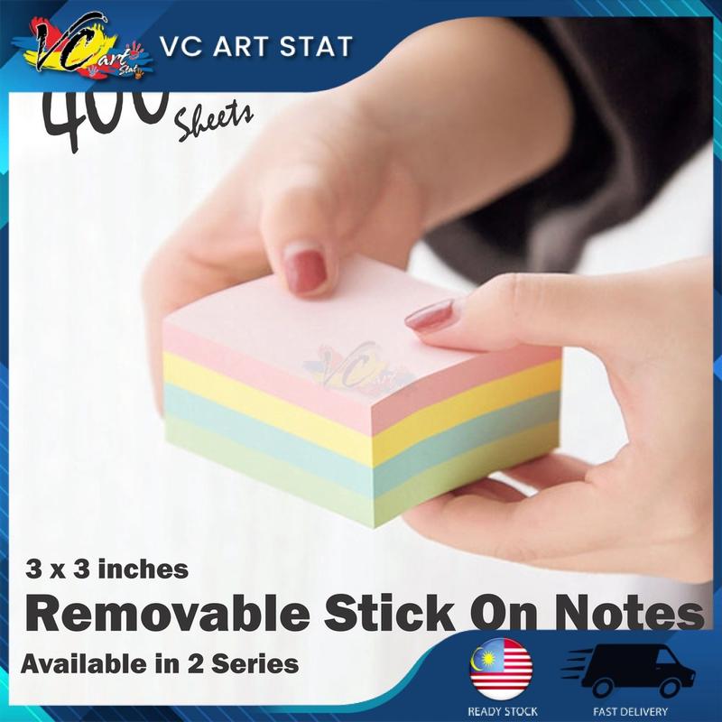 VC Art 3x3 Pek Jimat Sticky Notes 400 Helai - Boleh Ditanggalkan ...