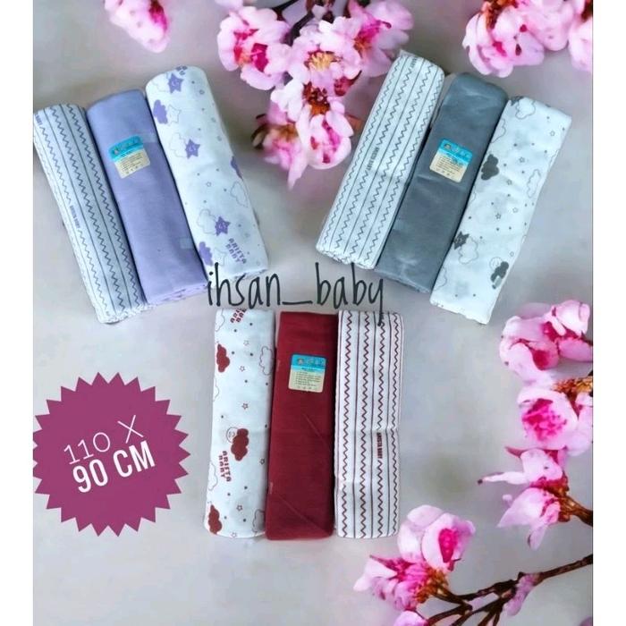 Jual 3 pcs bedong bayi motif arista baby - bdong seri ungu - Kab ...
