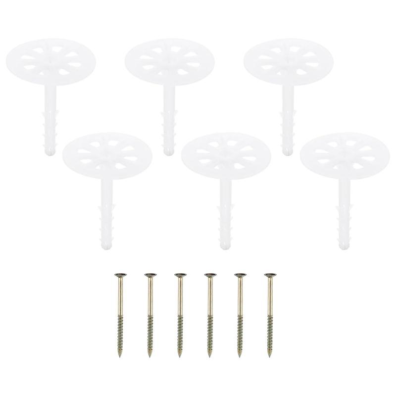 PATIKIL 82mm Perforated Insulation Pins, 50 Pack Insulating Nails Wall ...