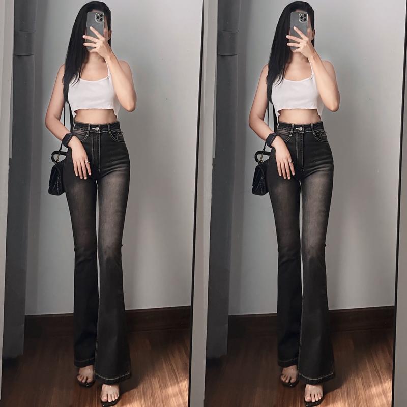 กางเกงยีนส์ขาม้าน้อยผ้ายืดBP01 - TikTok Shop Thailand