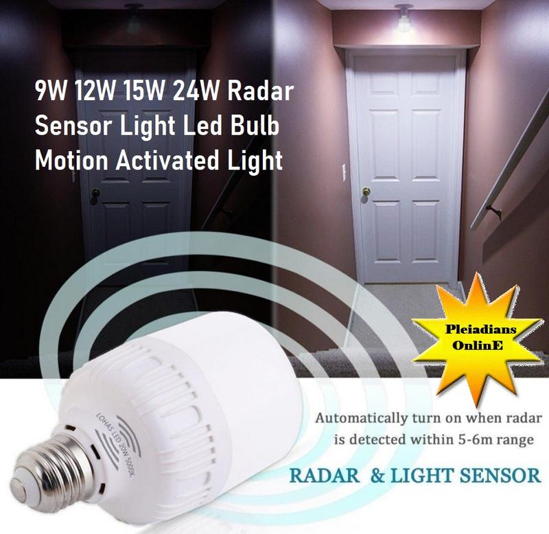 HOMIEE Auto Lighting When Night 9W 12W 15W 25W Radar Sensor Light ...