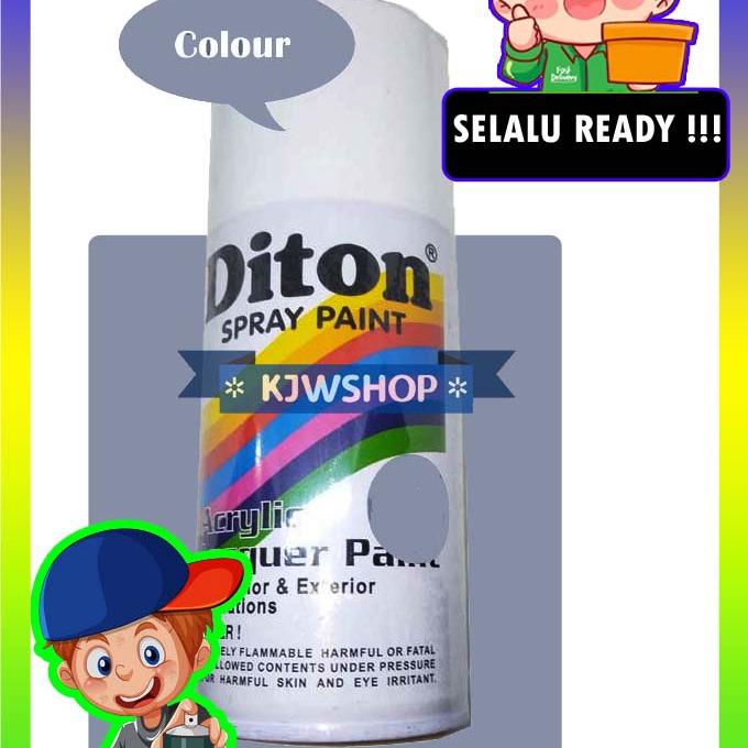 Jual Diton Light Grey 834 Diton Cat Semprot Aerosol Paint 300cc Spray ...