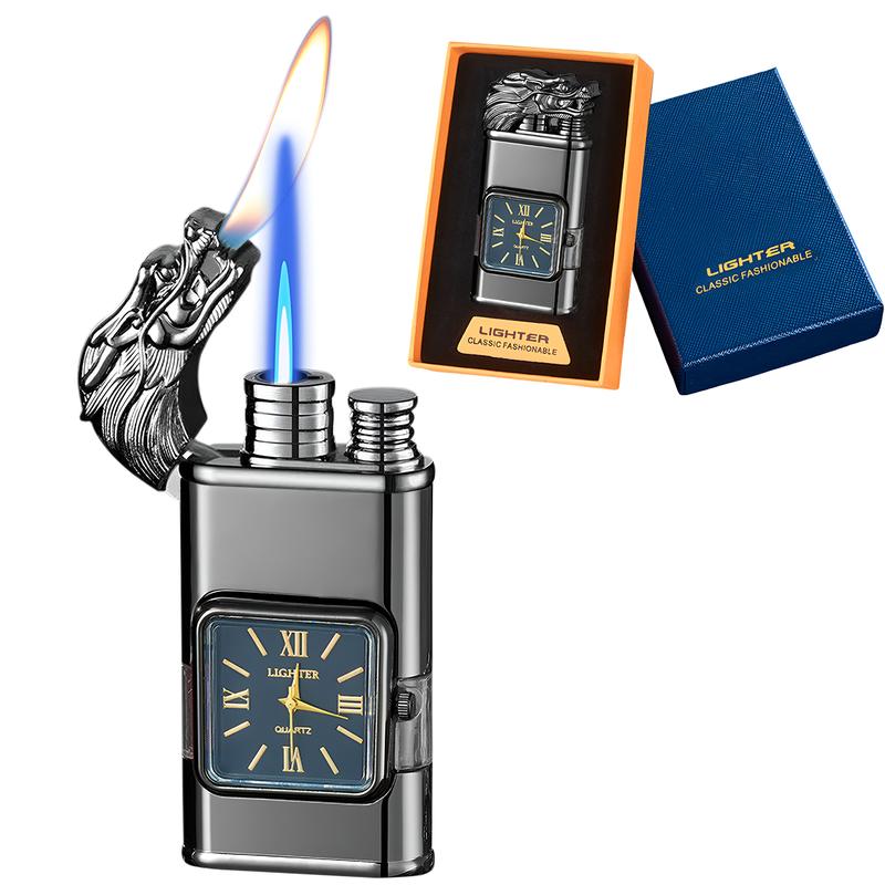 Cool No Gas Lighters,Magic Dual Flame Windproof Lighters,Jet Flame ...