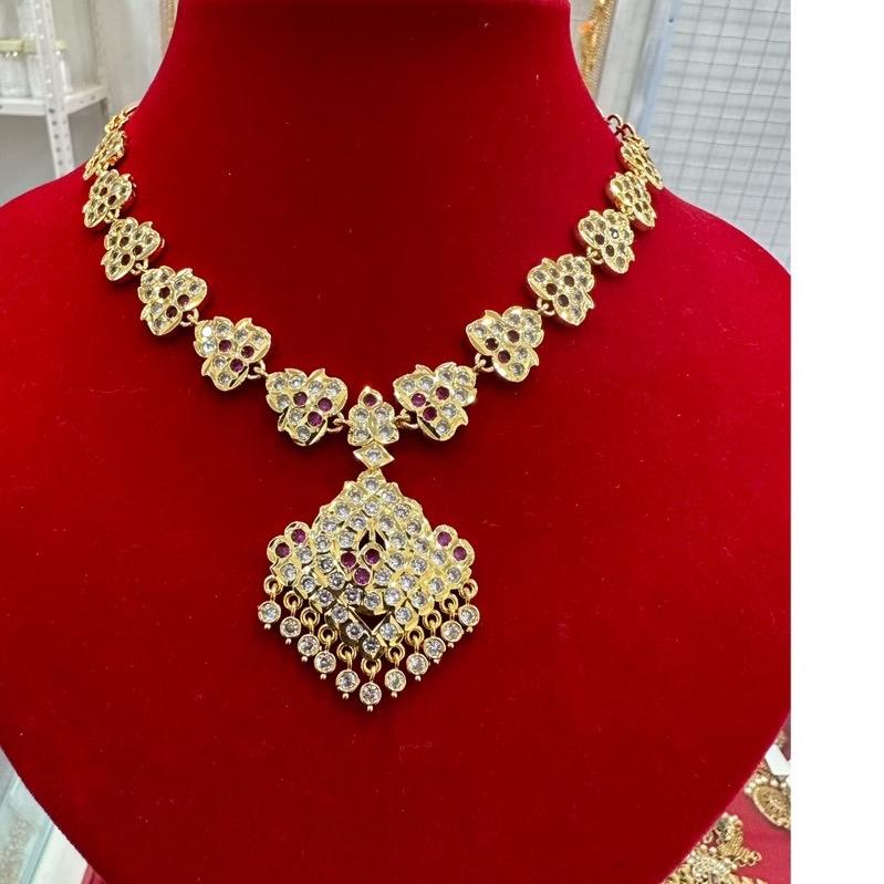 indian jewelry impon necklace set - TikTok Shop Malaysia