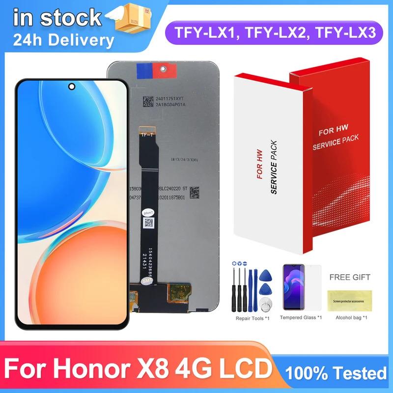 Skrin OLED, 6.7 ", untuk Honor X8, Model TFY-LX1, TFY-LX2, TFY-LX3 ...