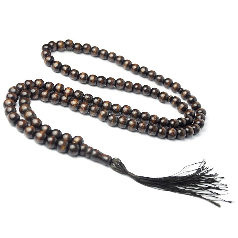 8mm 99 Beads Prayer Beads with Bead Stops Muslims Wood Beads - TikTok ...
