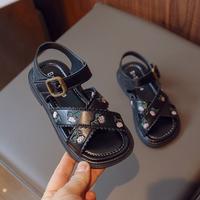 Promo Korean Style Ruffle Girls Cross Strap Sandals Bordir Bunga Kulit ...