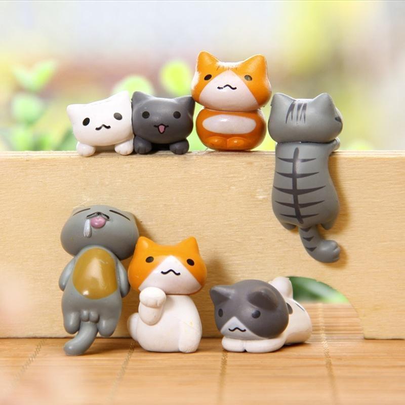 Pasu Bunga Kucing Lucu, Set 6, Landskap Miniatur, Hiasan Ana - TikTok ...