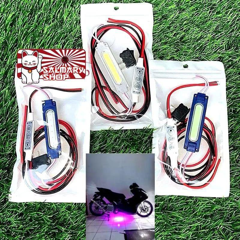 PAKET LENGKAP LAMPU KOLONG PLUS MODUL KEDIP VIRAL 5 MODE KEDIP UNIVERSAL SEMUA MOTOR BEAT VARIOA ...