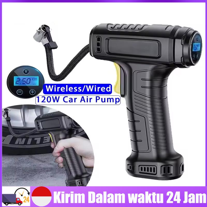 Kompressor Udara Genggam Pompa Ban Mobil Motor Bola Led Display ...