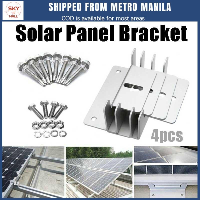 4Pcs Solar Panel Z Brackets Mount Kit For RV Boat Off Grid Z - TikTok ...