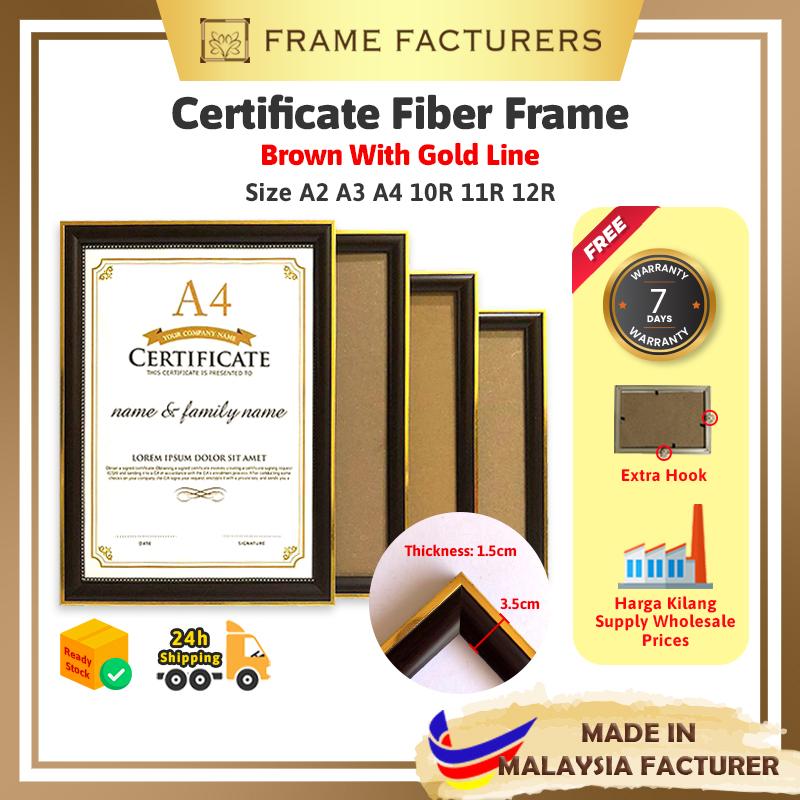 Photo Frame 10R/11R/12R/A3/A4 Fiber Frame Certificate Gambar - TikTok ...