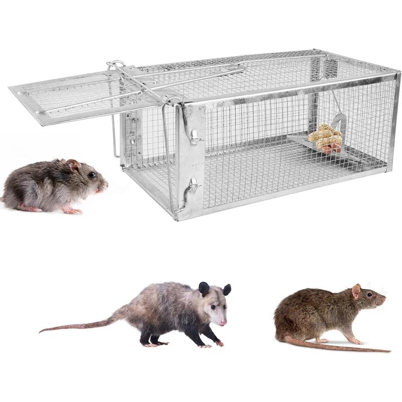 Humane Mouse Trap Cage - Live Rodent Trap, Galvanized Rat Trap for Rats ...
