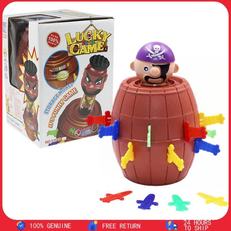 Pirate Bucket Board Game Pranks, Unique Game Toys Bouncing Sword ...