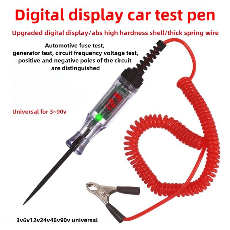 Auto test pen LED test light Auto digital display 12v24v70 volt ...