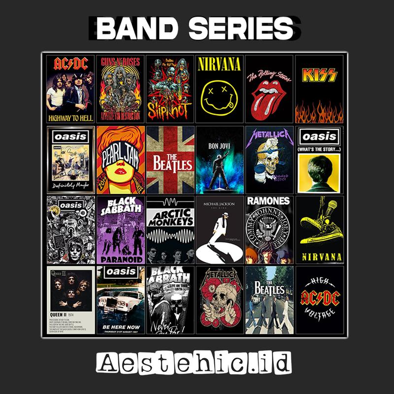 Poster Dinding Kamar Aesthetic Tema Band Series - Shop | Tokopedia