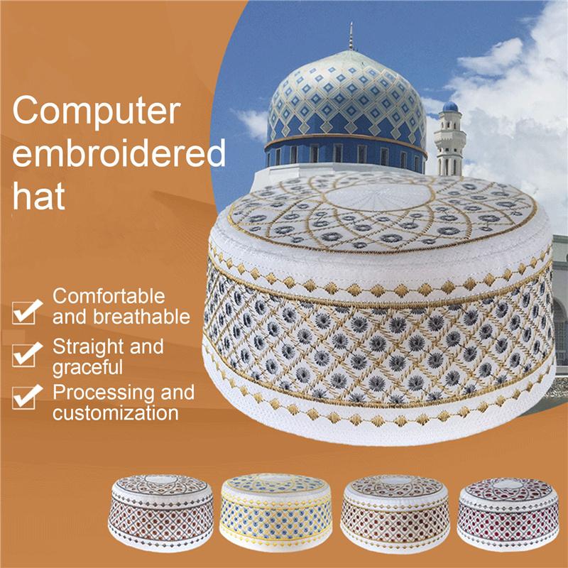 Islamic Men Kippot Caps India Veludo Indio Arabisch Kippa Prayer - TikTok Shop Singapore