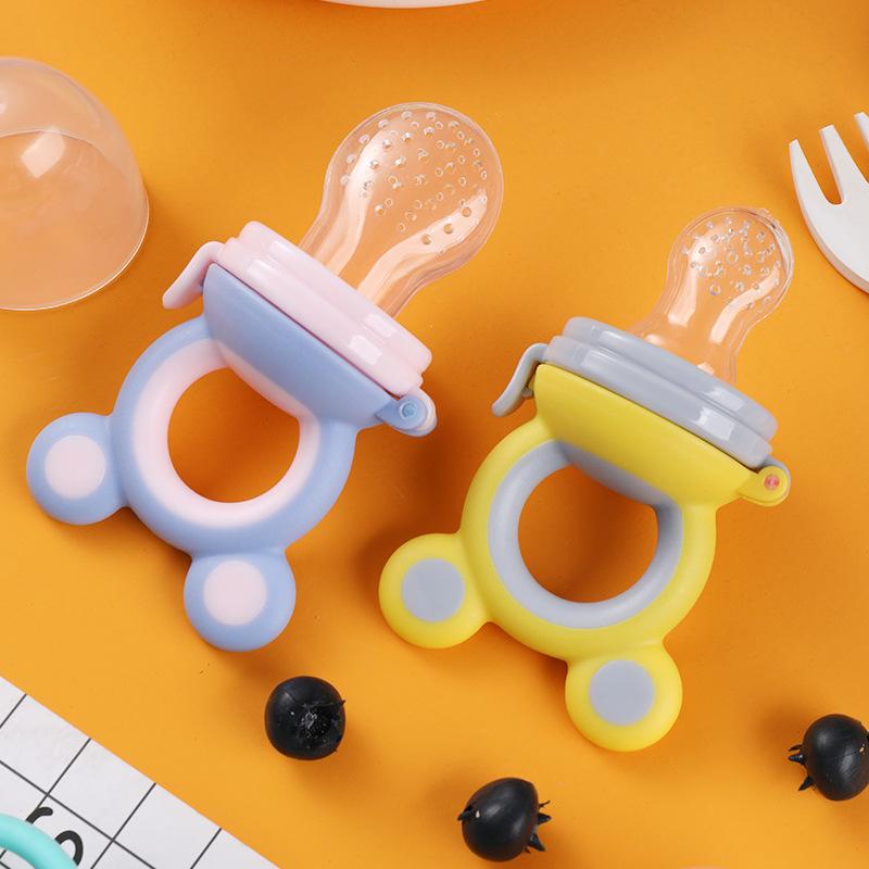 Teether Silikon, untuk Buah-buahan dan Sayur-sayuran Bayi, dengan ...