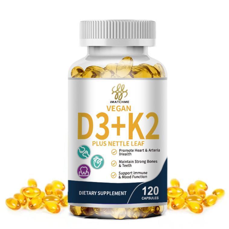 iMATCHME Vitamin D3 5000IU + K2(Mk7 ) Kapsul kompleks 100mcg - Shop ...