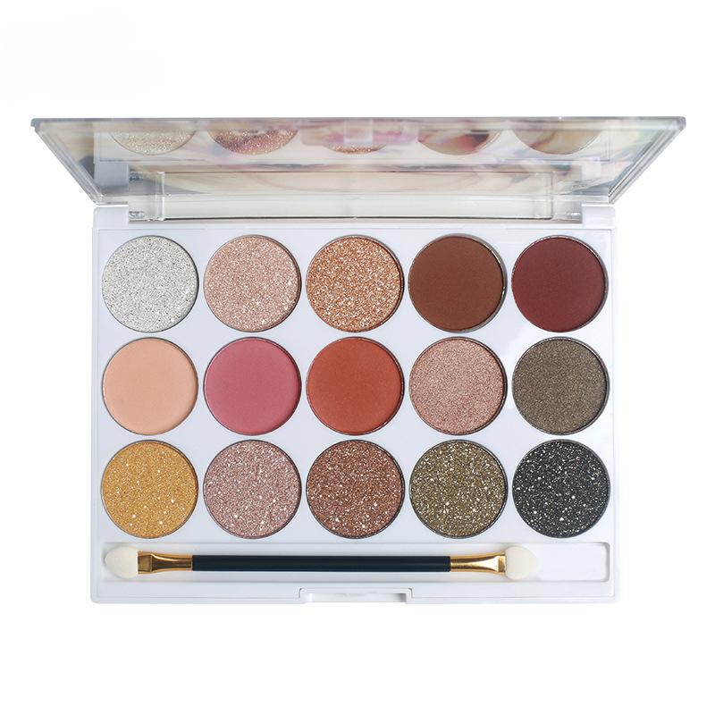 15 Colors Eye Shadow Plate Cold and Warm Color Self-Match Makeup - TikTok Shop Singapore