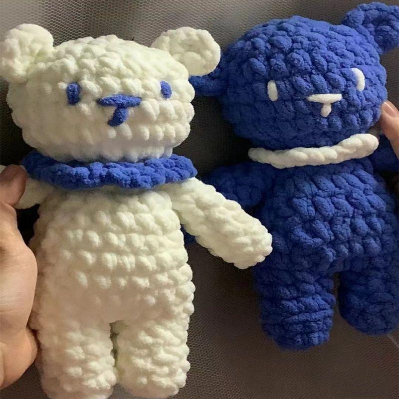 Kit Anak Patung Beruang DIY Mengait Buatan Tangan, Buatan Tangan ...