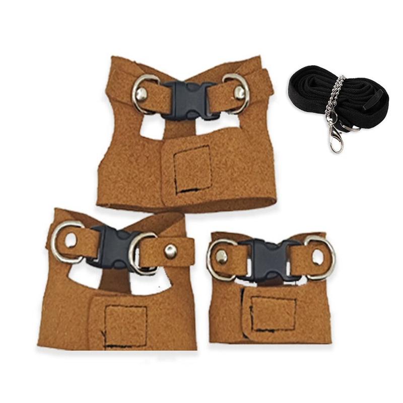 Fashion Adjustable Rat Harness and Leash Set Leather Anti-Bite - TikTok ...