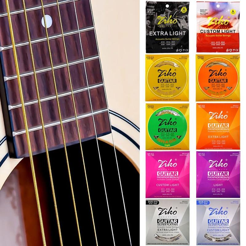 Tali Gitar Akustik, Teras Keluli dan Bahan Loyang, Gangsa Tembaga ...