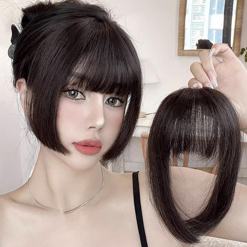 Cute Princess Bangs Wig Middle Part Wig Piece Two Sides Wig Piece ...
