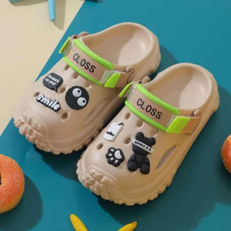 LUCKY7 Cartoon Design Colorful Comfy Basic Clogs For Kids Round ...