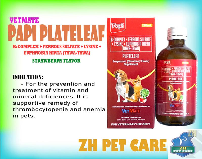 ZH. PAPI PLATELEAF (Suspension Supplement) for Dogs & Cats | - TikTok ...
