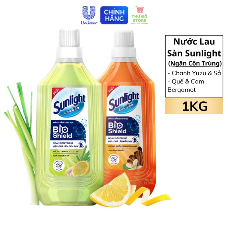 Nước Lau Sàn Sunlight BIOSHIELD Ngăn Côn Trùng Chanh Sả & Ca - TikTok ...