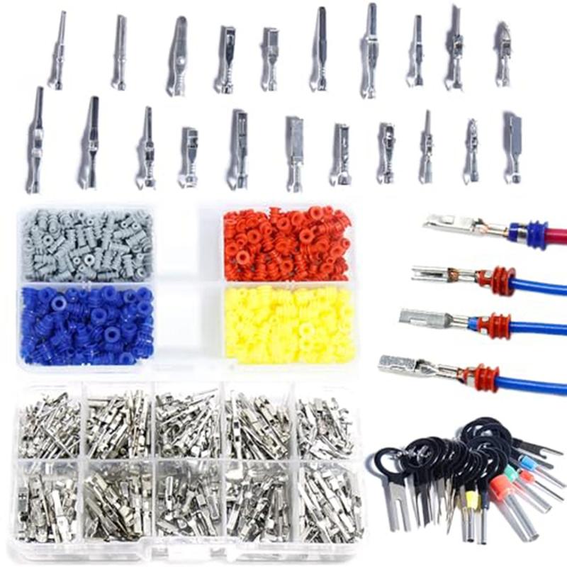 [TDTK NEW] 618PCS Automotive Connector Pins Kit and Female Wire ...