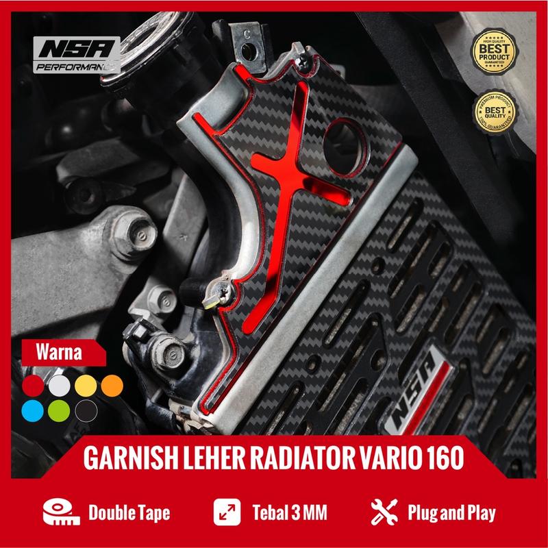 NSA GARNISH COVER LEHER RADIATOR CARBON VARIO PCX ADV STYLO Leher ...