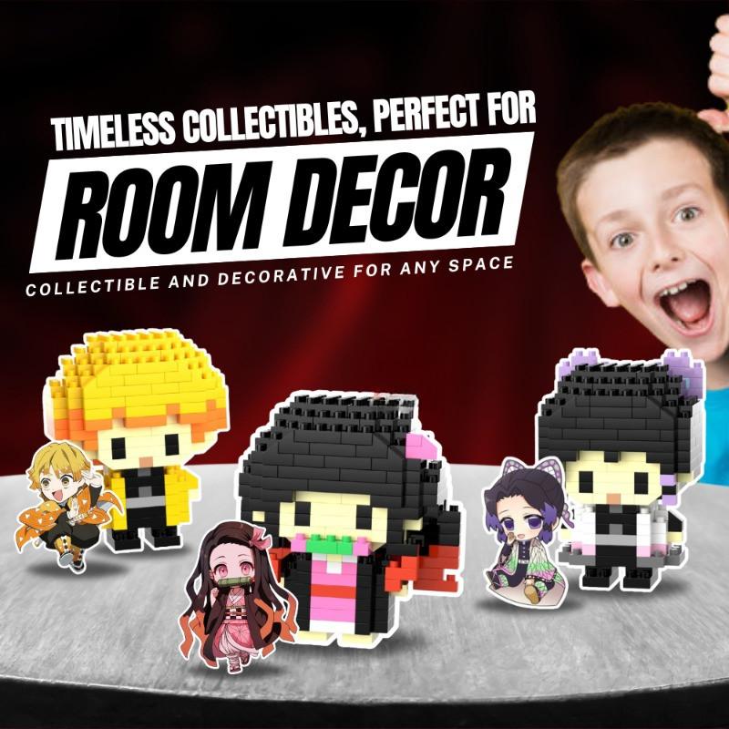 Mainan Blok Bangunan, Siri Demon Slayer, Model Watak, Blok Nano ...