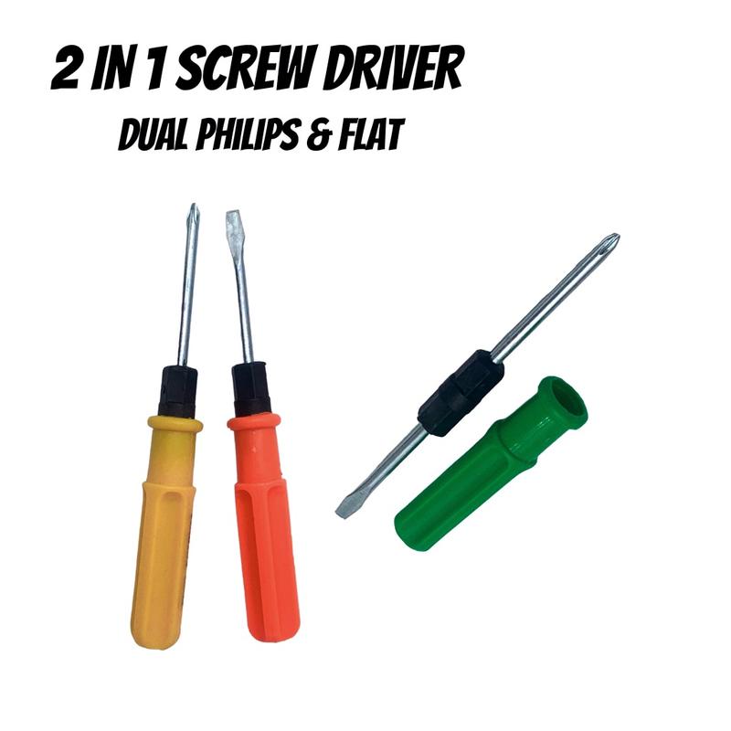 Screw driver 2in1 Dual Purpose Removable Philip Screw and Flat - TikTok ...