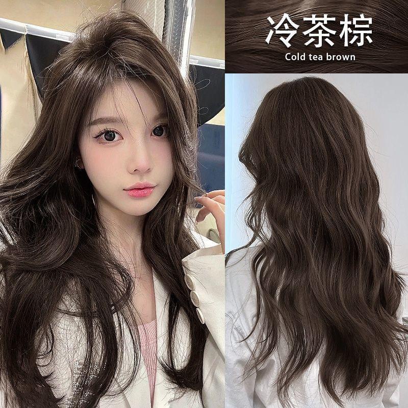 Cold Tawny Brown Hair Color Cream Dyed Hair at Home Pure White - TikTok ...