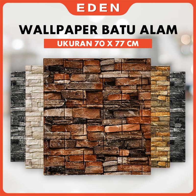 Wallpaper Dinding 3D Bata Foam XPE 77x70cm Tebal 3mm High Quality ...