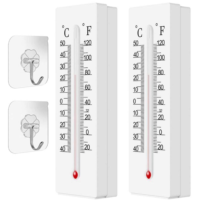 2Pcs Security Thermometer Keys Lock Boxes Wall Mounted Key Secret ...