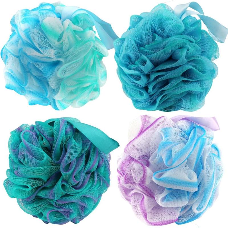 Bath Sponges Loofahs 70 Grams Large Size,4 Pack Shower Sponge ...
