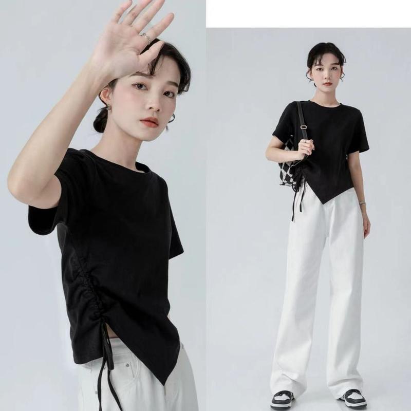 Emita bloom 3305 black semi formal top korean t shirt plus size ...