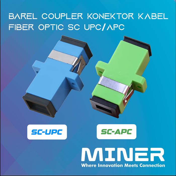 Promo Adapter Barel Coupler Konektor Kabel Fiber Optic SC UPC/APC Hijau ...