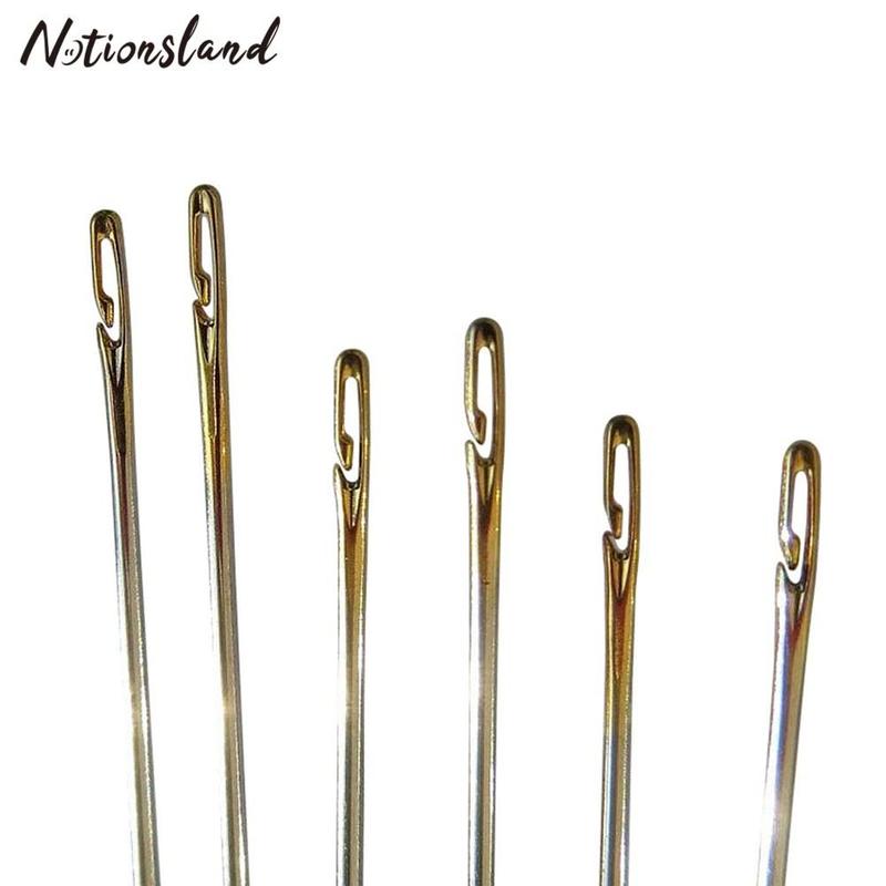 12 Pieces/pack New Sewing Needles Stainless Steel Side Opening - TikTok ...