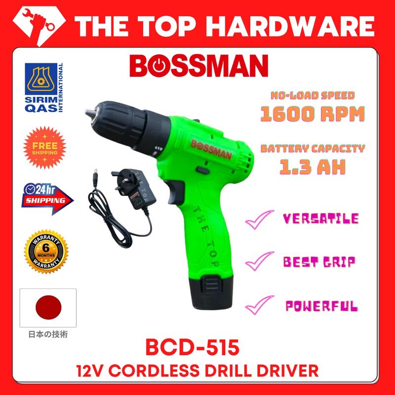 *READY STOCK* BOSSMAN BCD515 12V CORDLESS DRILL DRIVER LI-LO - TikTok ...