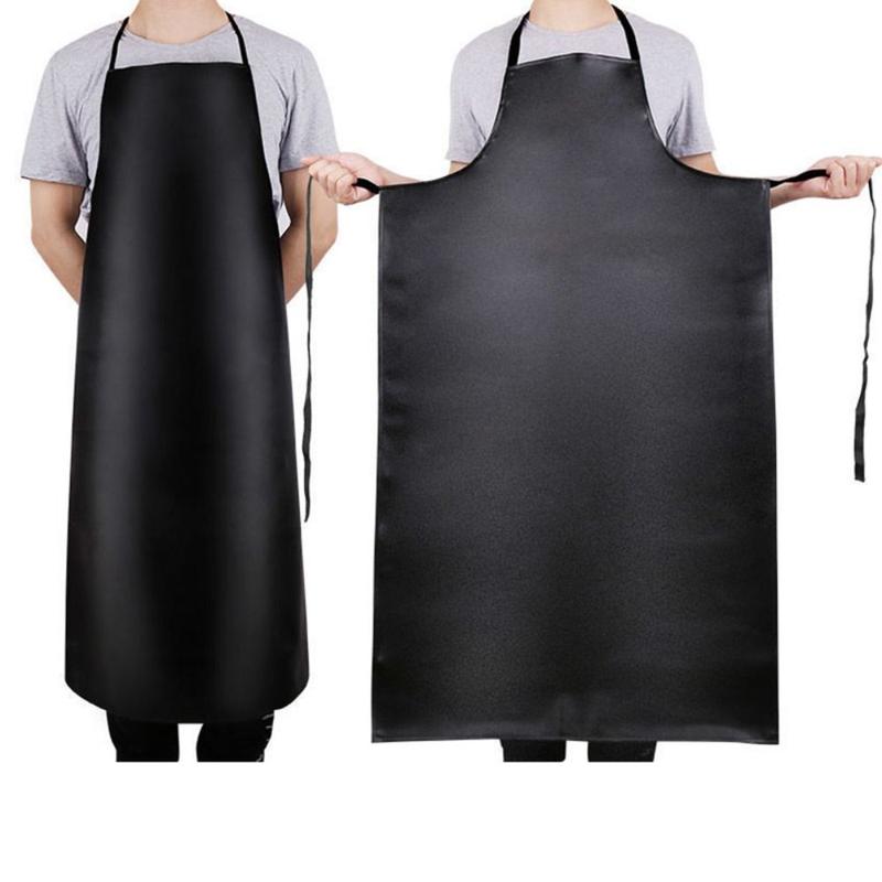 Apron kulit tebal panjang kalis minyak untuk tukang daging, apron ...