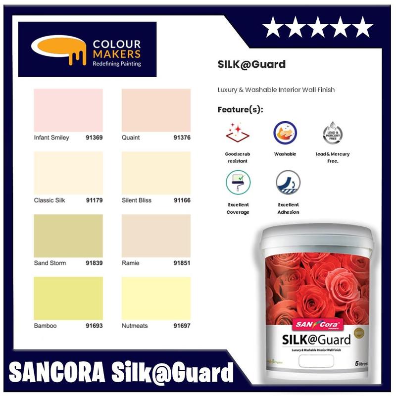 15lt SANCORA Silk Guard Luxury and Washable Interior Wall Finish ...