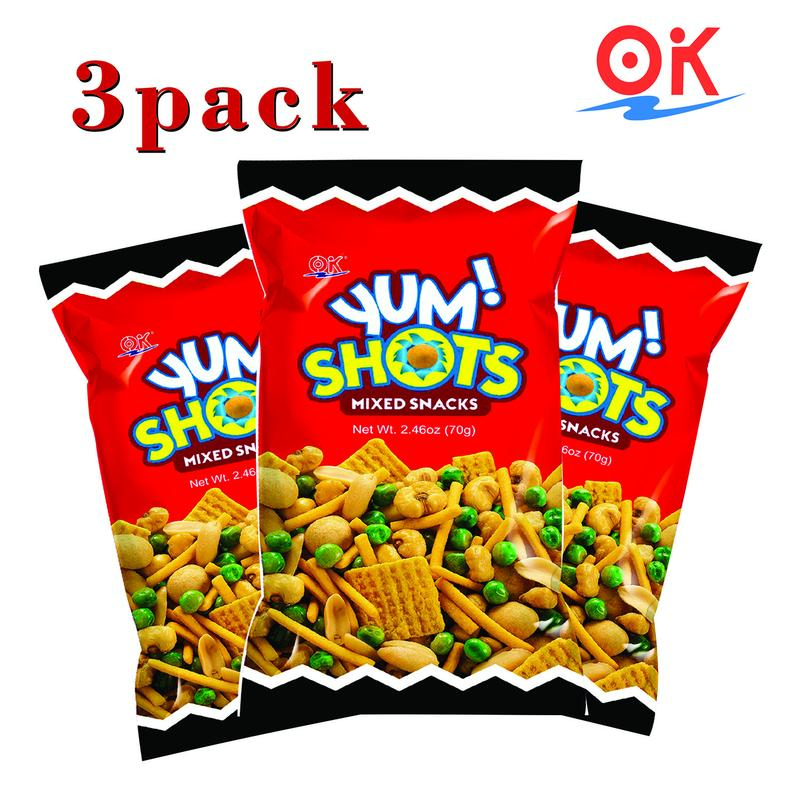 OK Yum Shots Mix Snack 70g Snaks Chips Crispy Crunchy - TikTok Shop ...