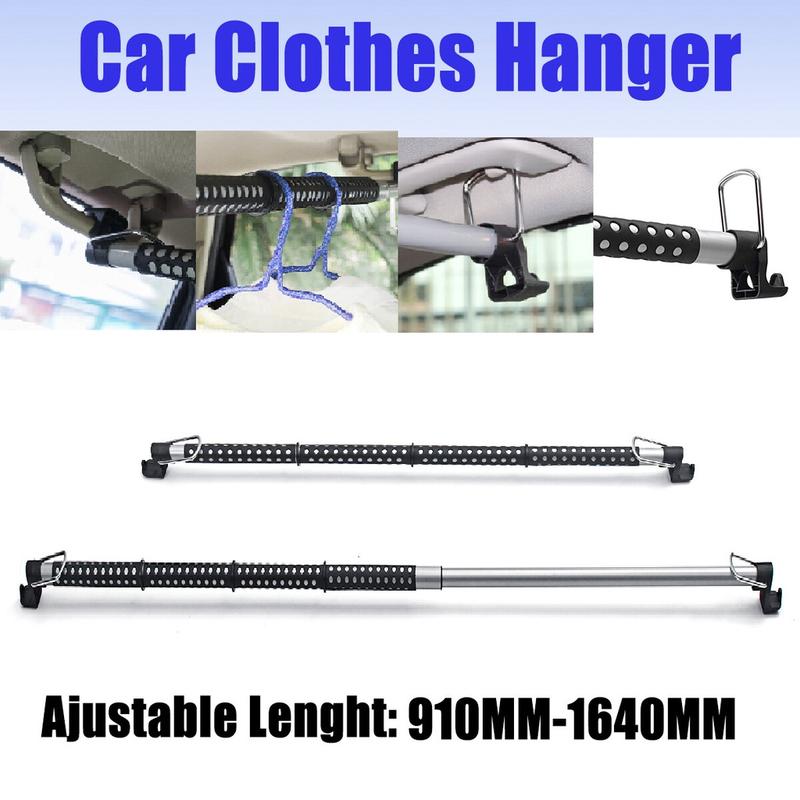 1.64m Expandable Car Clothes Hanger Universal Travel Bar Rod - TikTok ...