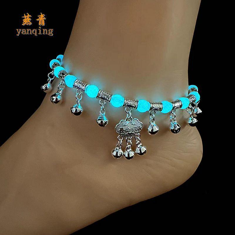 Gelang Kaki Loceng Perak Tibet, Tarian, dengan Batu Bercahaya, - TikTok ...