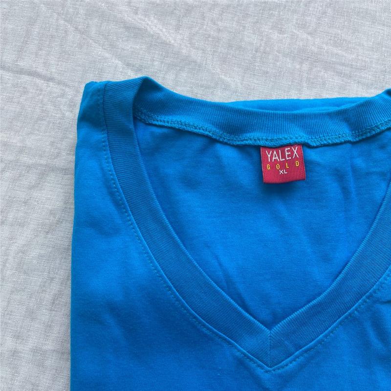 [COD] AQUA BLUE Yalex V-neck Plain Shirt for Adult XS - 2XL vneck ...